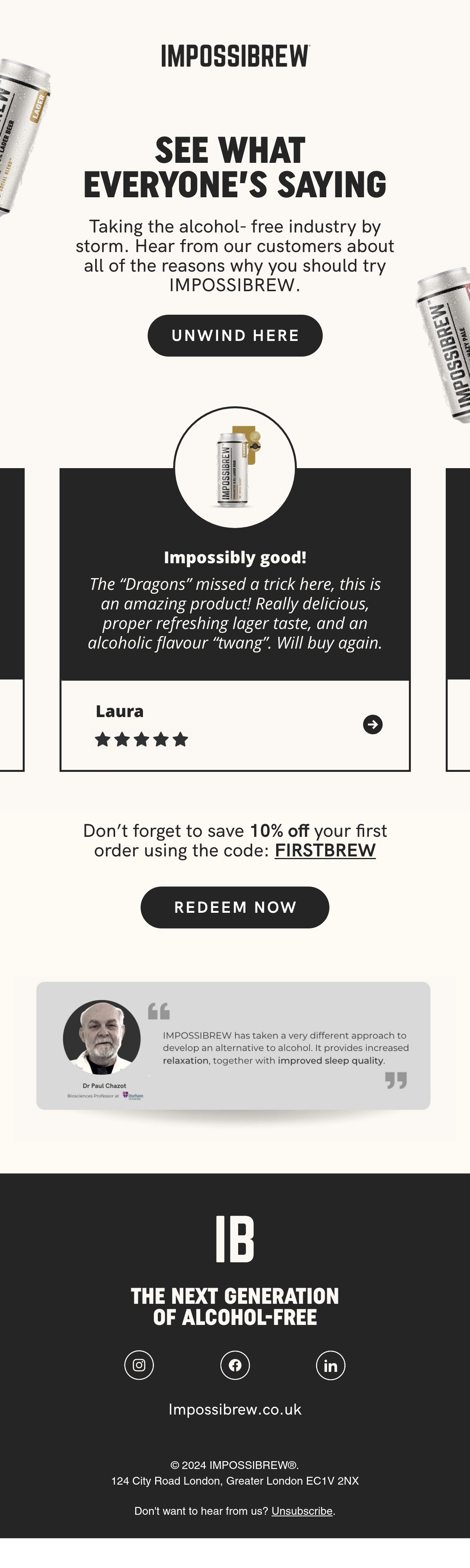 Email Design Inspiration by Impossibrew