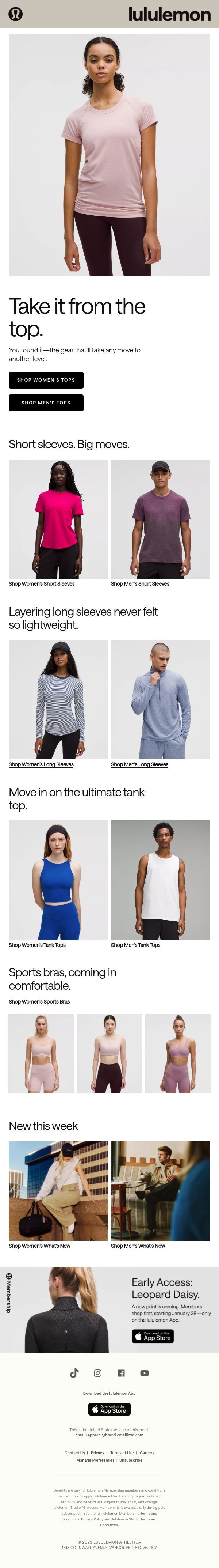 Email Inspiration from lululemon - Email Love