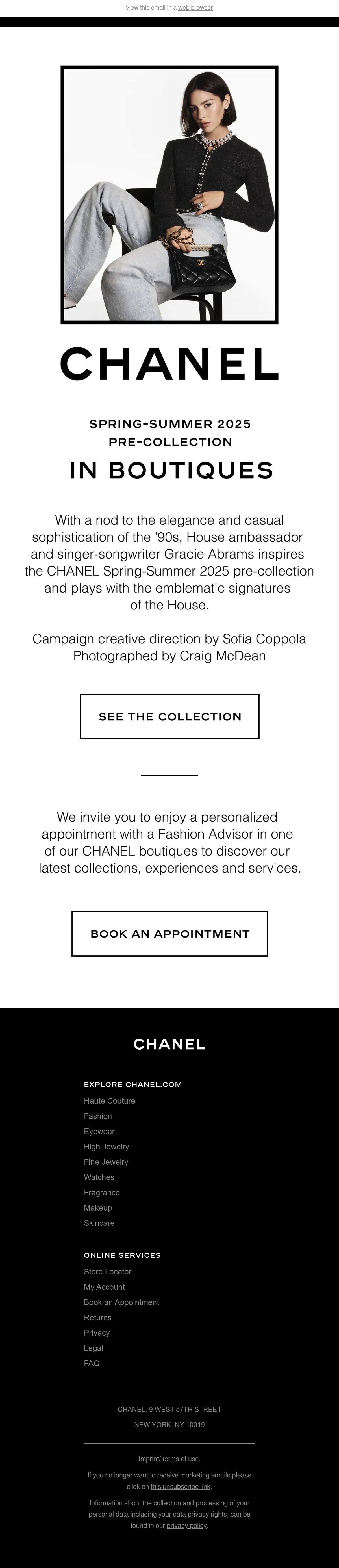 Email Inspiration from CHANEL - Email Love