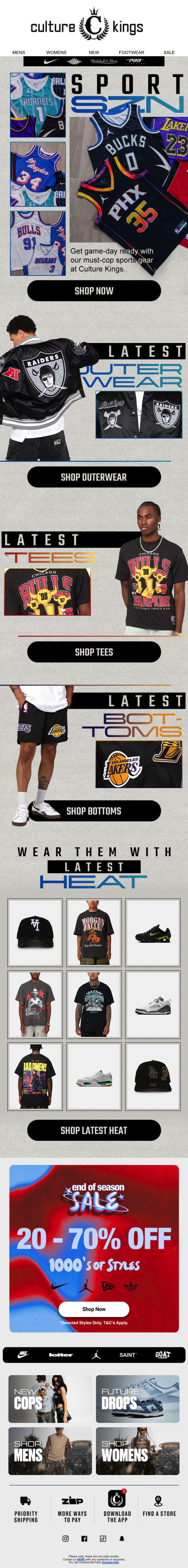 Email Inspiration from Culture Kings - Email Love