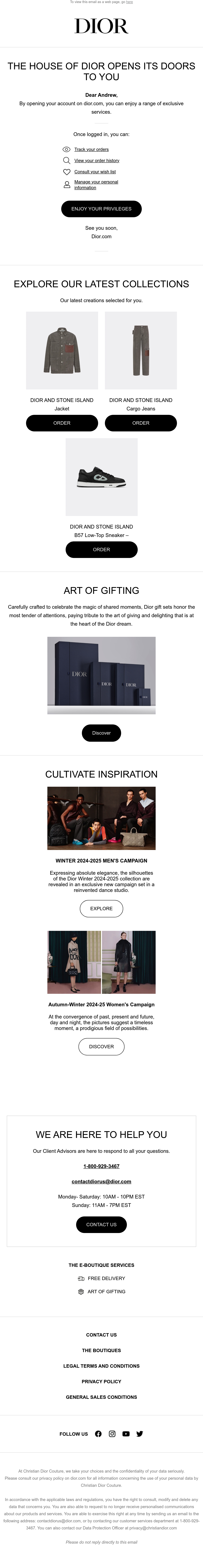 Email Inspiration from DIOR - Email Love