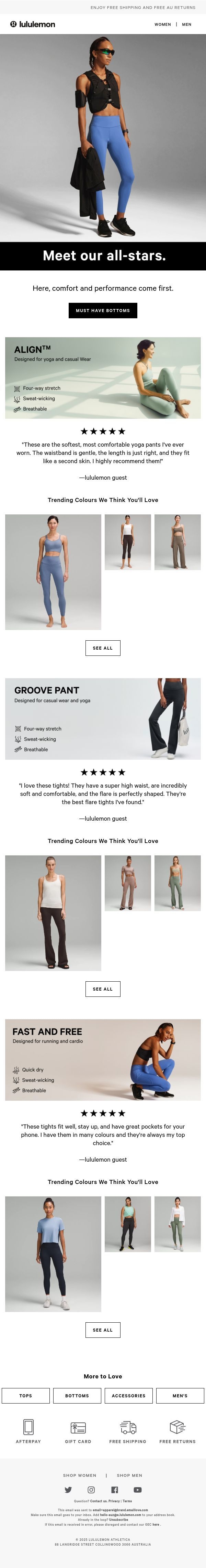 Email Inspiration from lululemon - Email Love