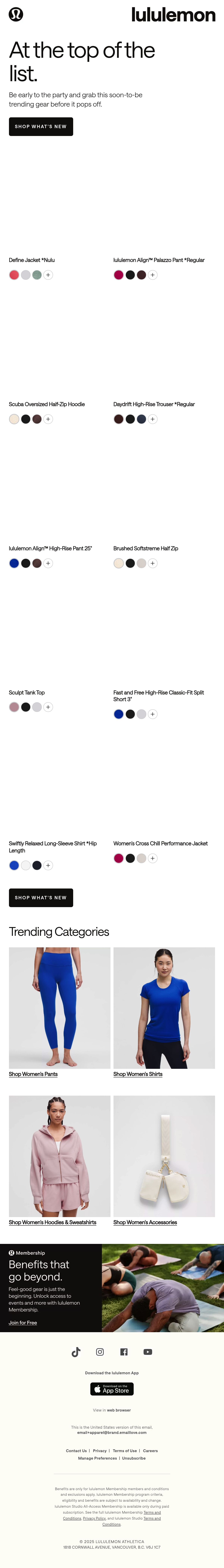 Email Inspiration from lululemon - Email Love