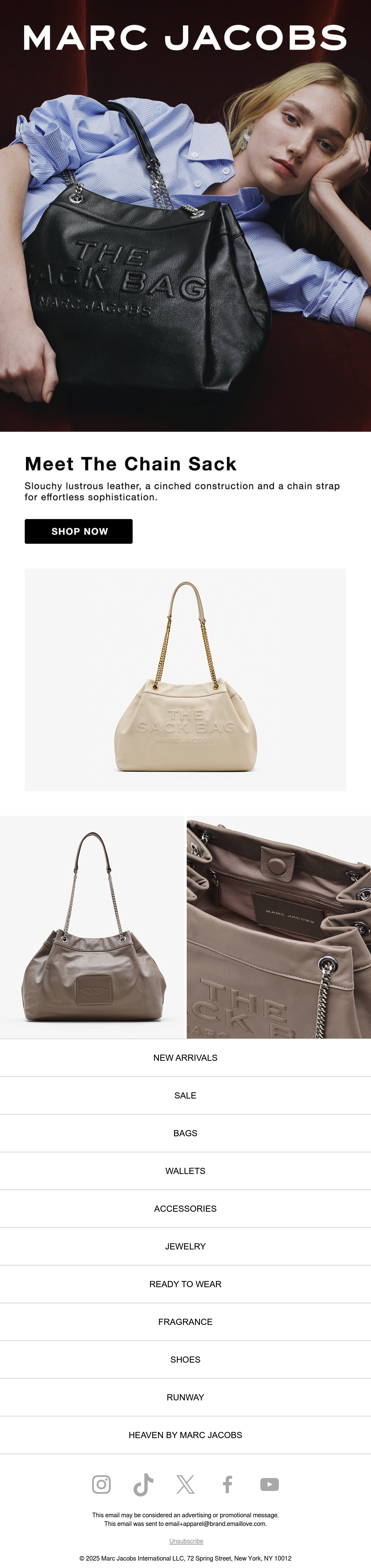 Email Inspiration from MARC JACOBS - Email Love