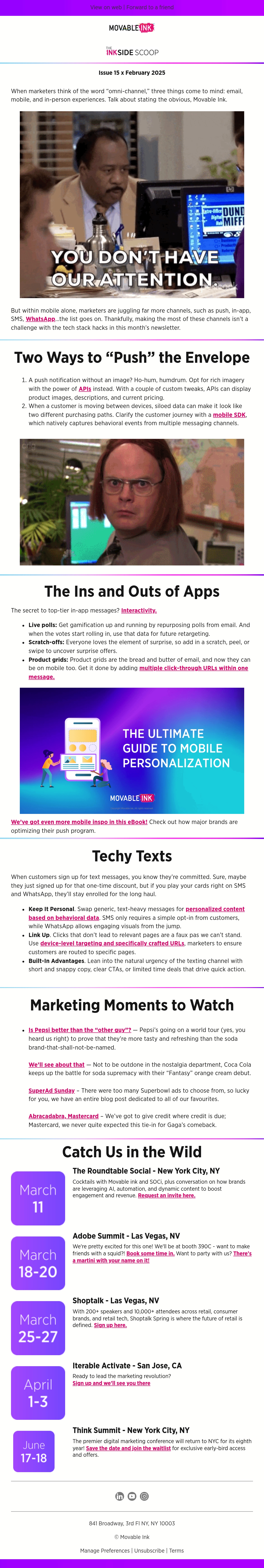 Email Inspiration from Movable Ink - Email Love