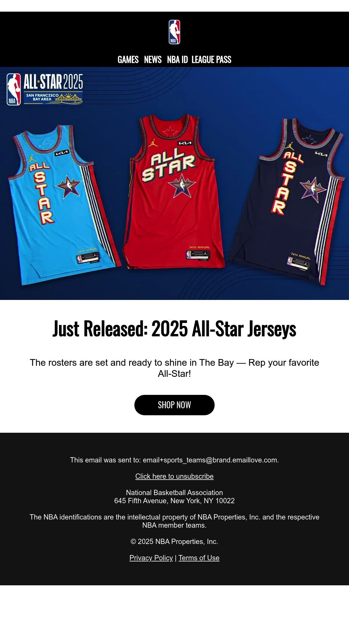 Email Inspiration from NBA - Email Love