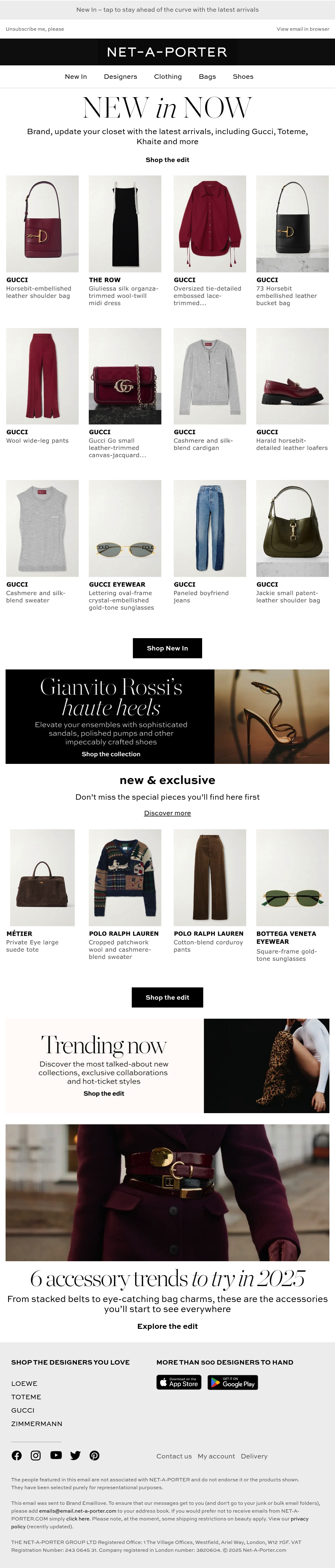 Email Inspiration from NET-A-PORTER - Email Love