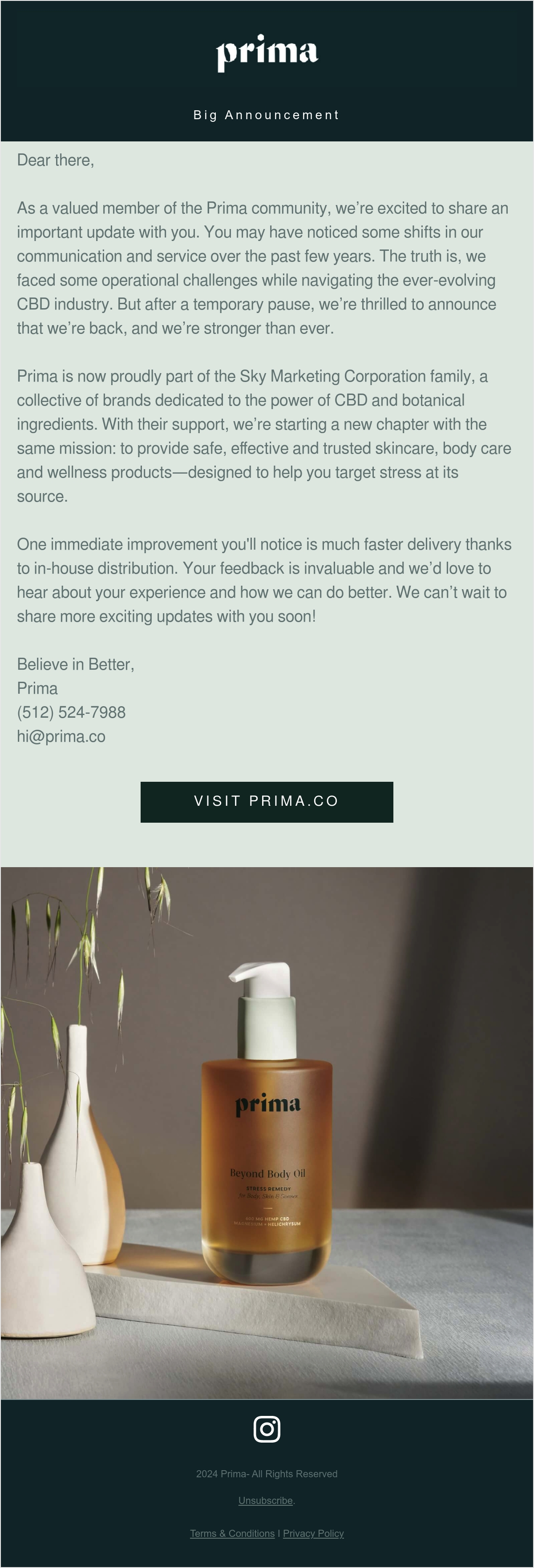 Email Inspiration from Prima - Email Love