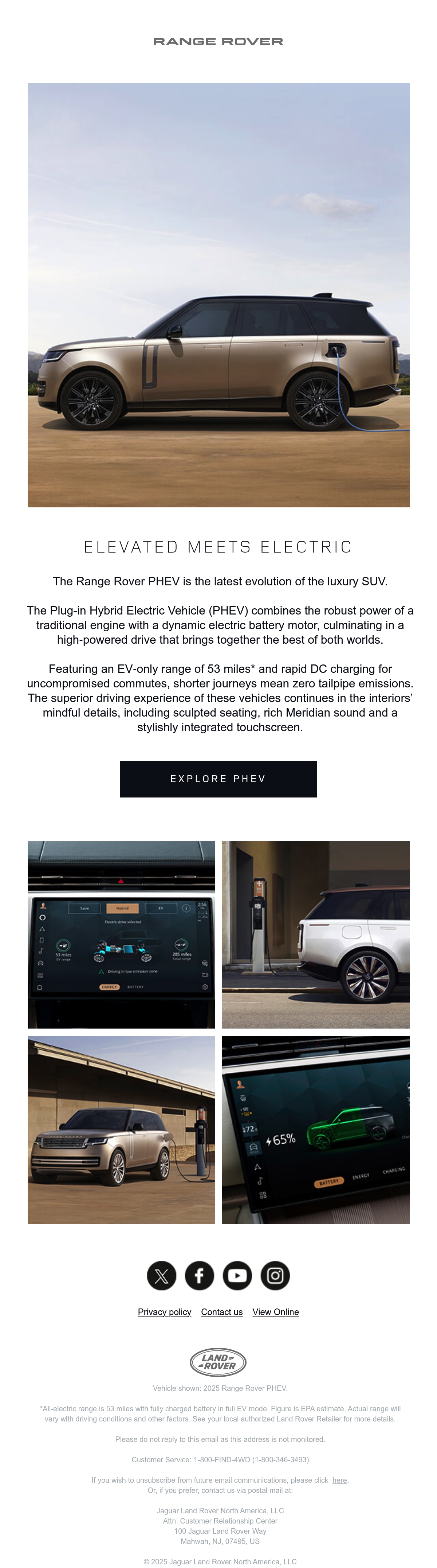 RANGE ROVER Emails and Newsletters