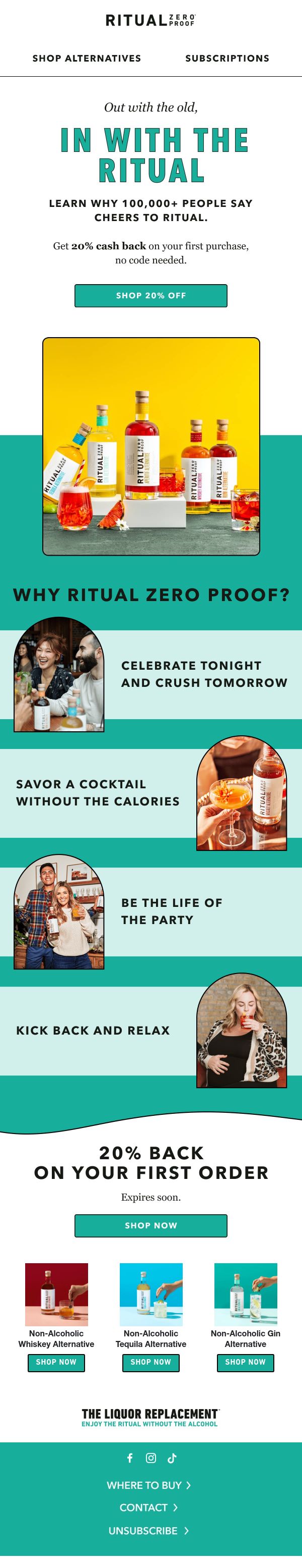 Email Inspiration from RITUAL ZERO PROOF - Email Love