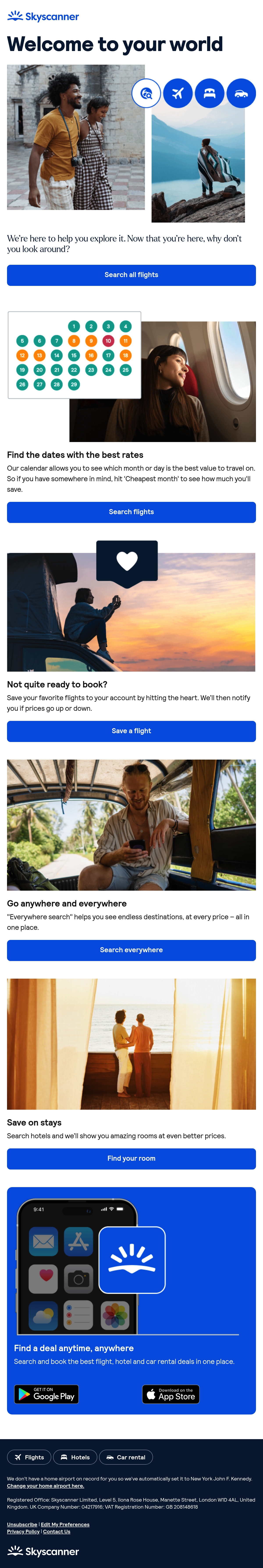 Email Inspiration from Skyscanner - Email Love