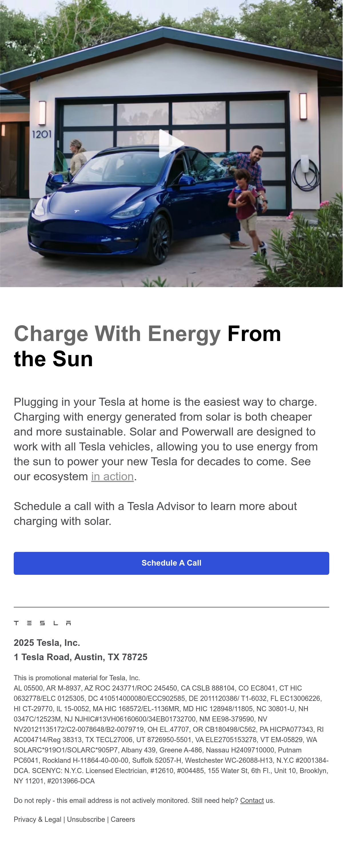 Email Inspiration from Tesla - Email Love