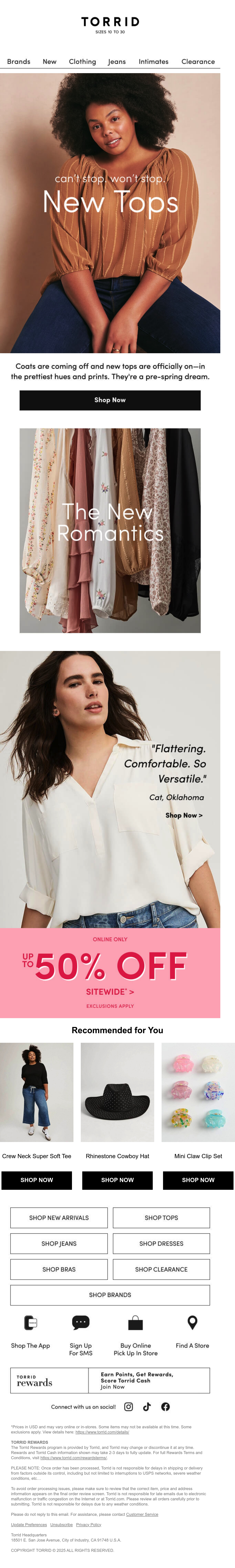 Email Inspiration from Torrid - Email Love