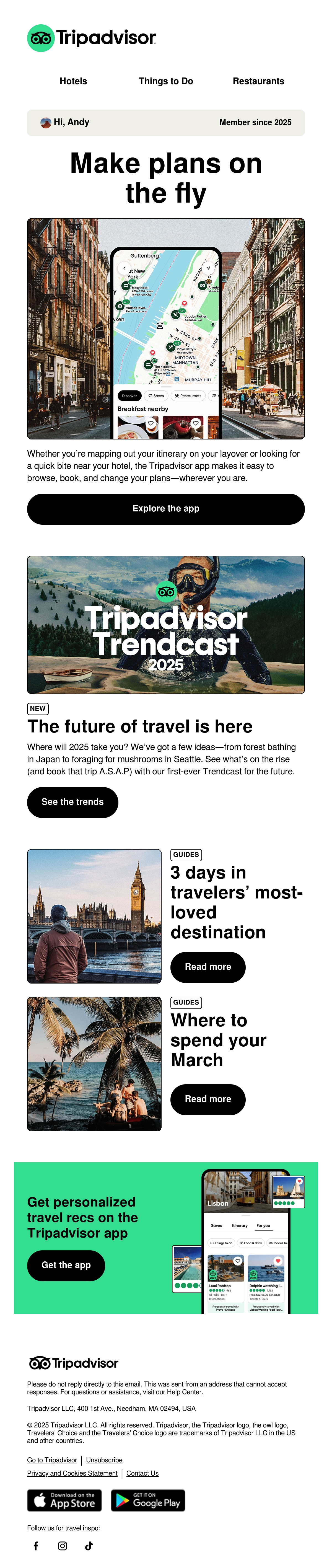 Email Inspiration from Tripadvisor - Email Love