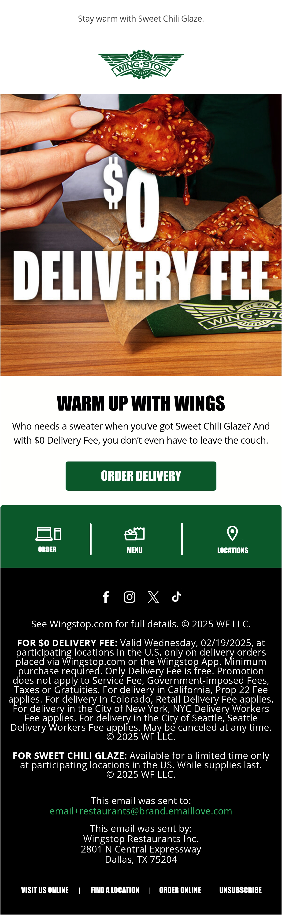 Wingstop Emails and Newsletters