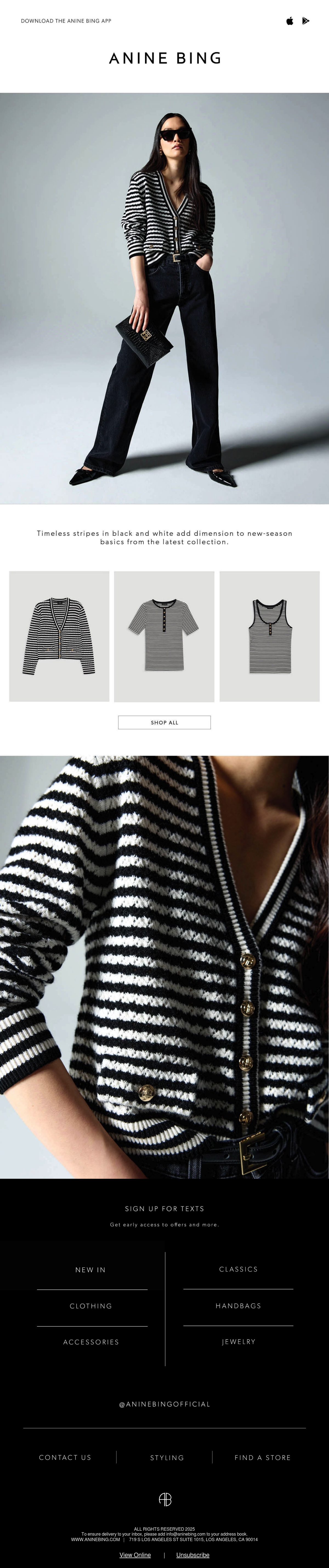 Email Inspiration from ANINE BING - Email Love