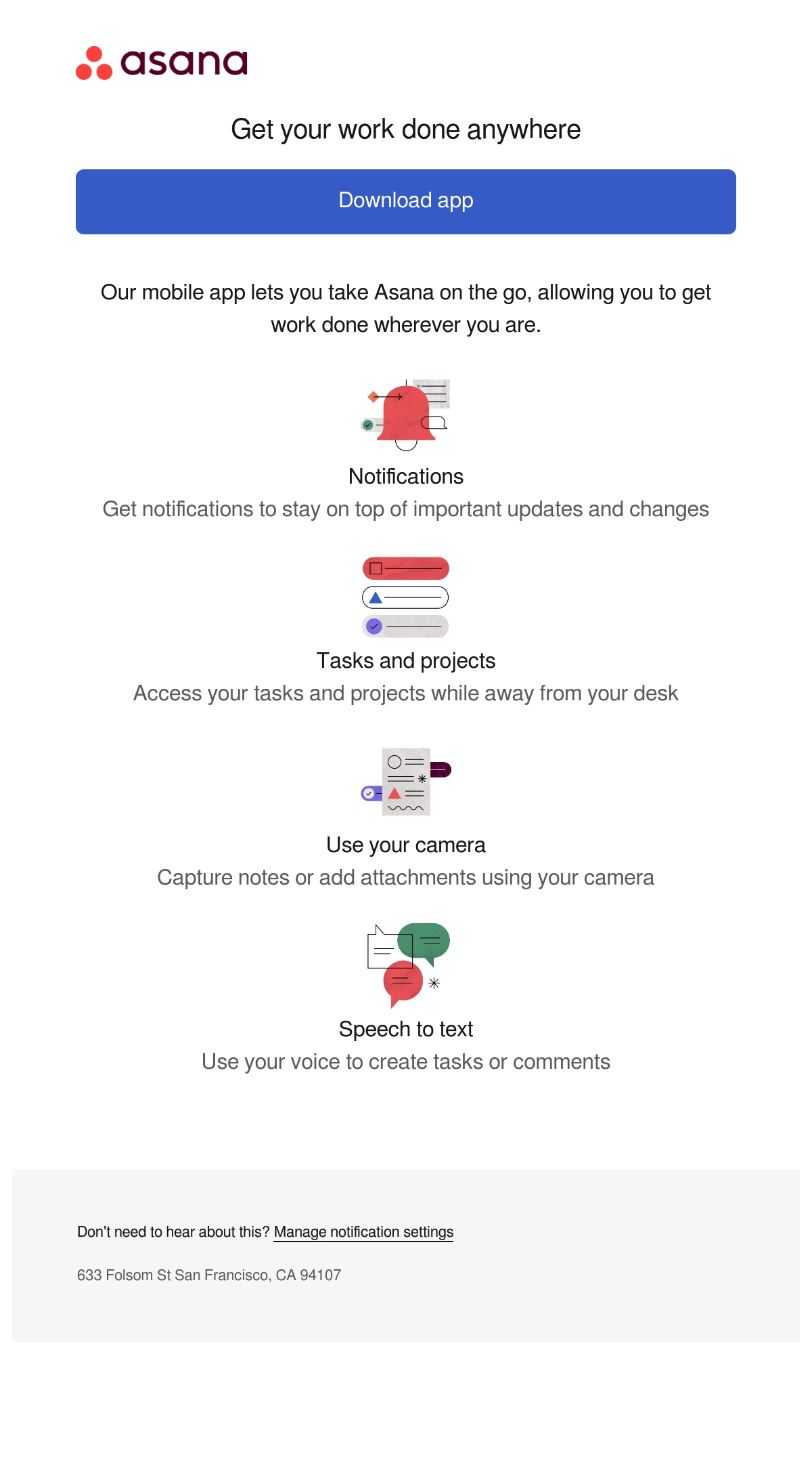 Email Inspiration from Asana - Email Love