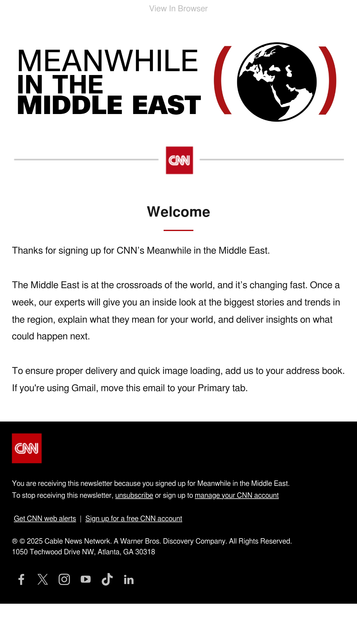 Email Inspiration from CNN's Meanwhile in the Middle East - Email Love