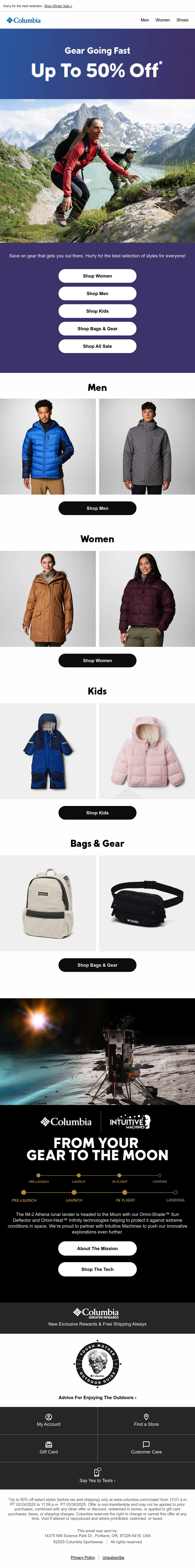 Email Inspiration from Columbia - Email Love