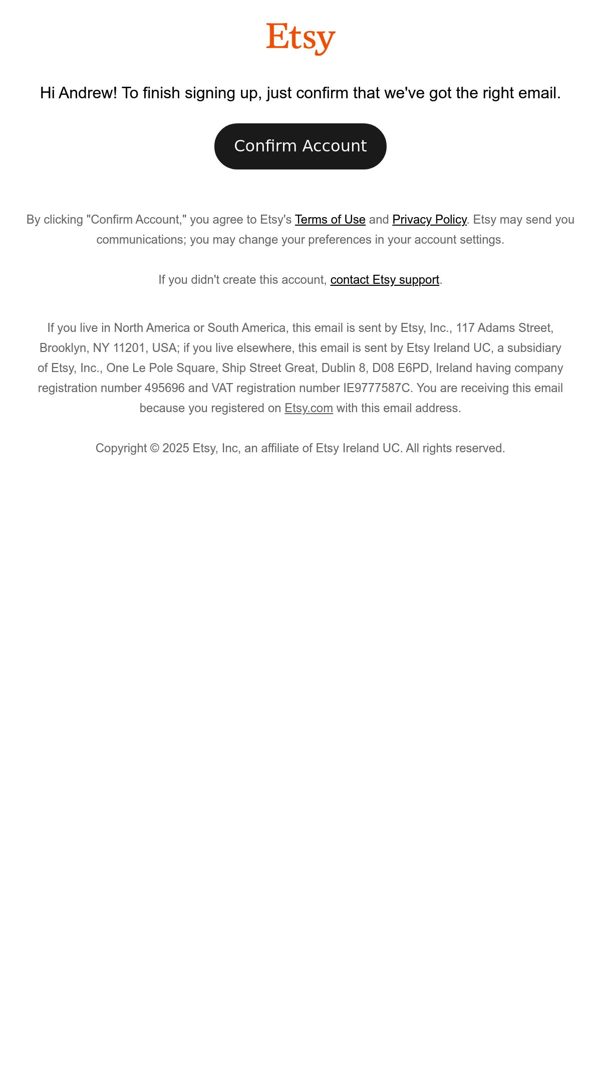 Email Inspiration from Etsy - Email Love