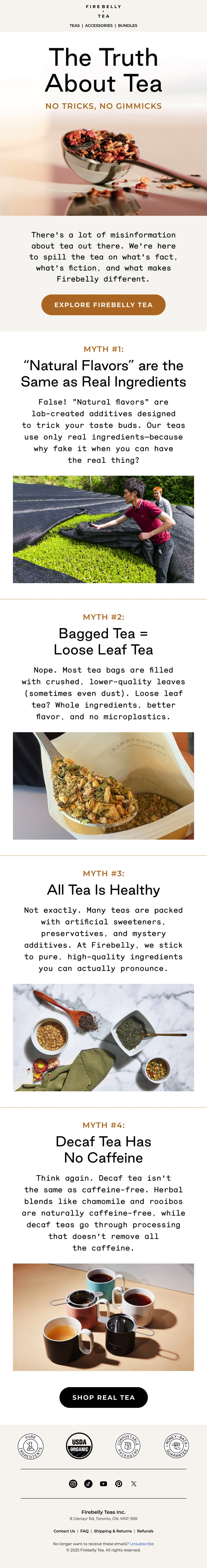 Email Inspiration from Firebelly Tea - Email Love