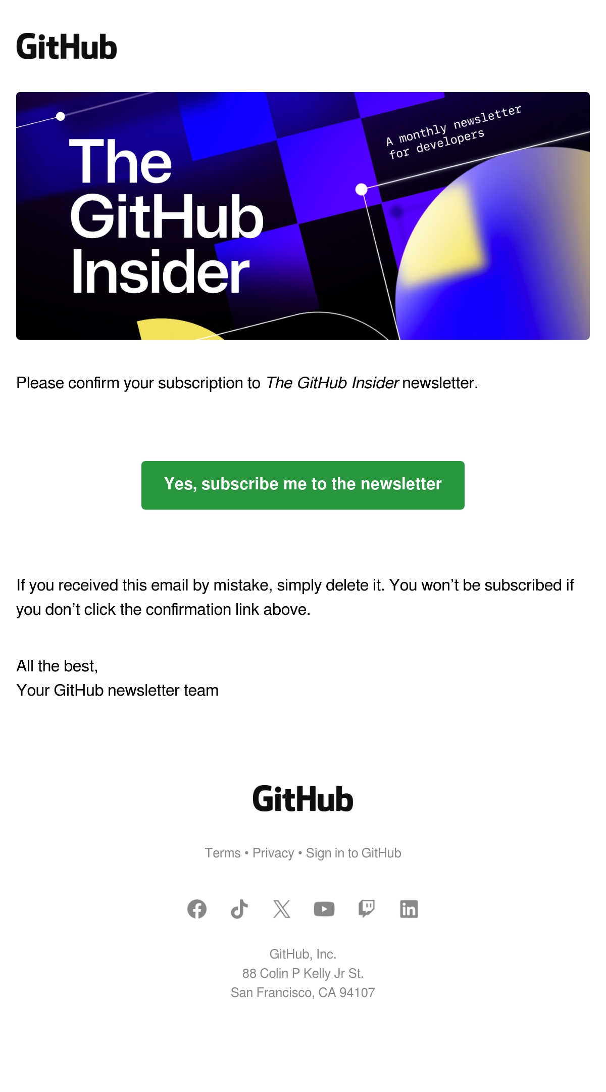 Email Inspiration from GitHub - Email Love