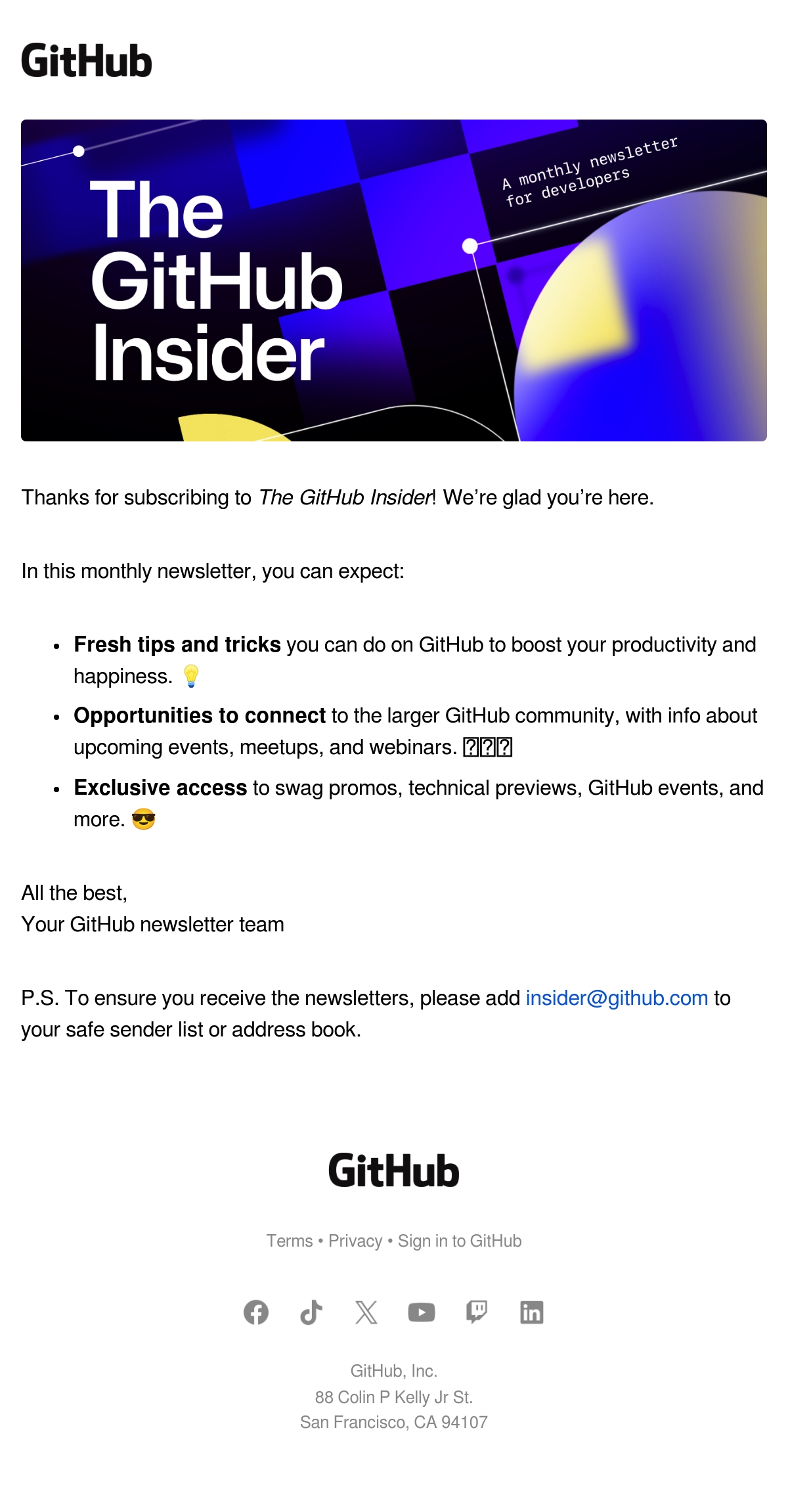 Email Inspiration from GitHub - Email Love