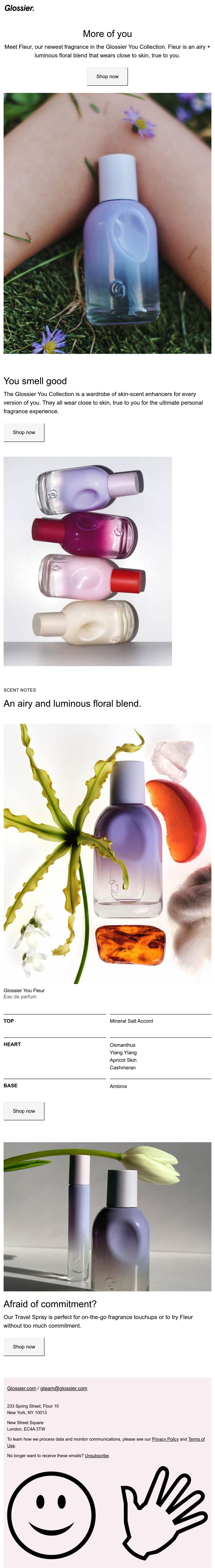 Email Inspiration from Glossier - Email Love