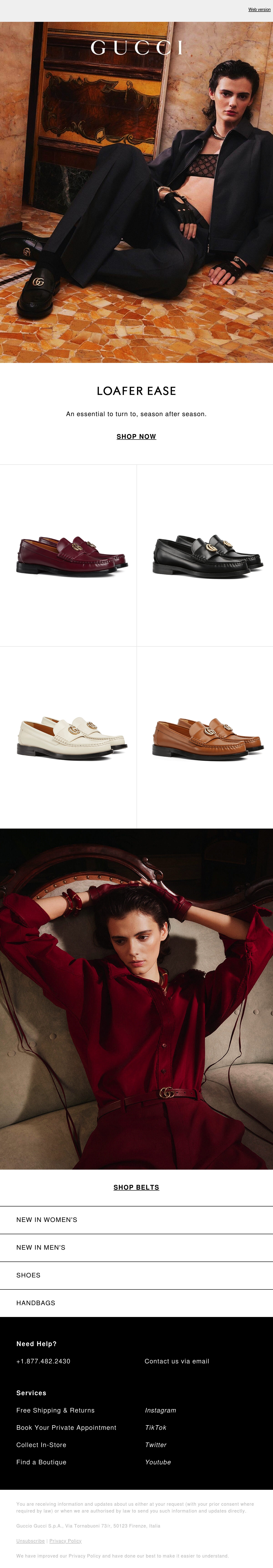 Email Inspiration from Gucci - Email Love