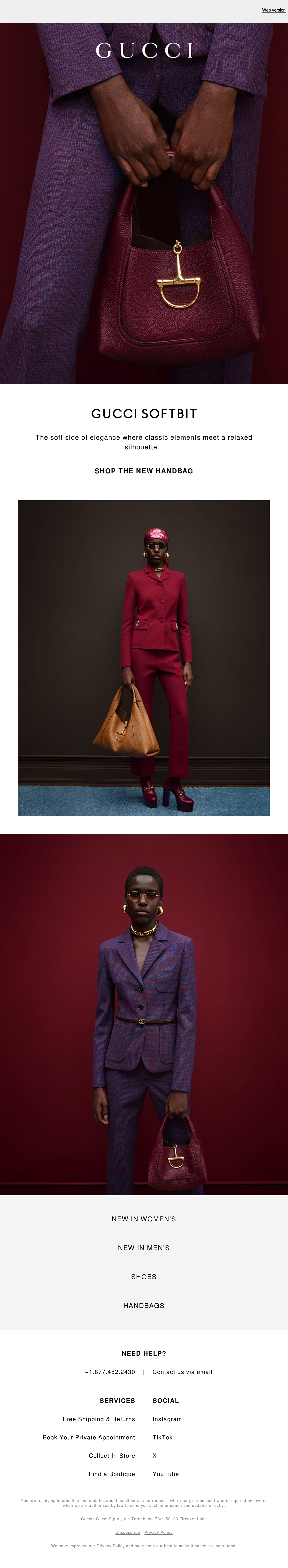 Email Inspiration from Gucci - Email Love