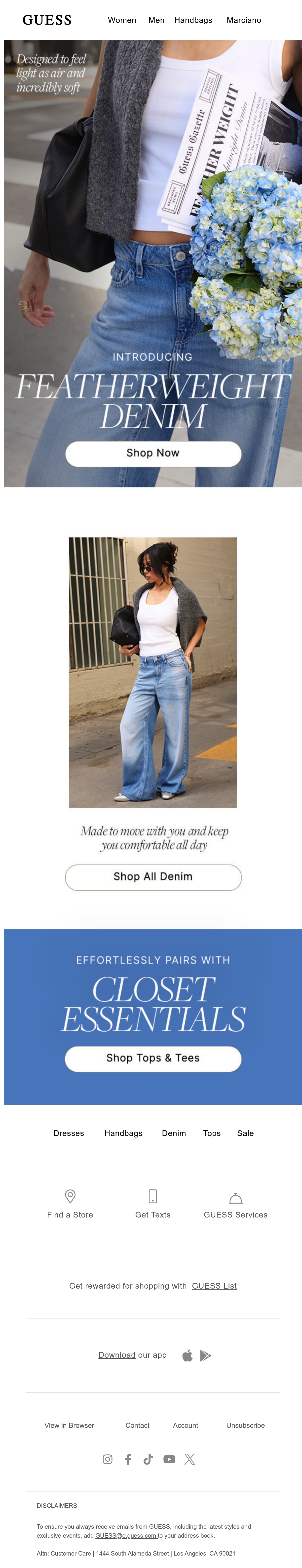 Email Inspiration from GUESS - Email Love