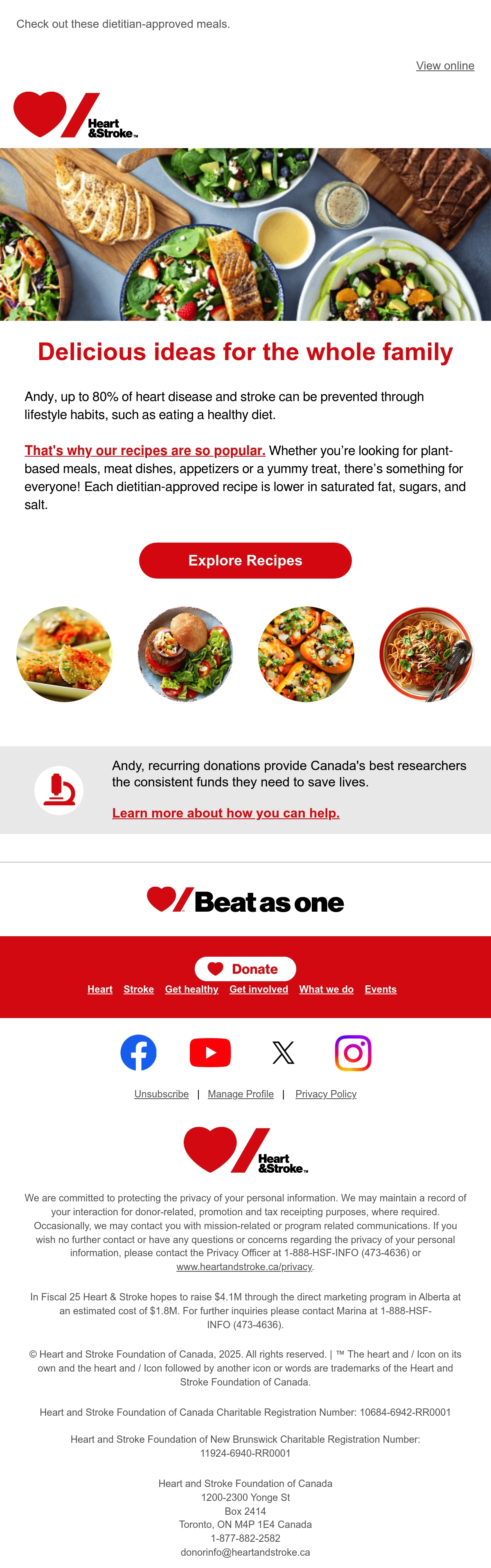 Email Inspiration from Heart and Stroke Foundation - Email Love