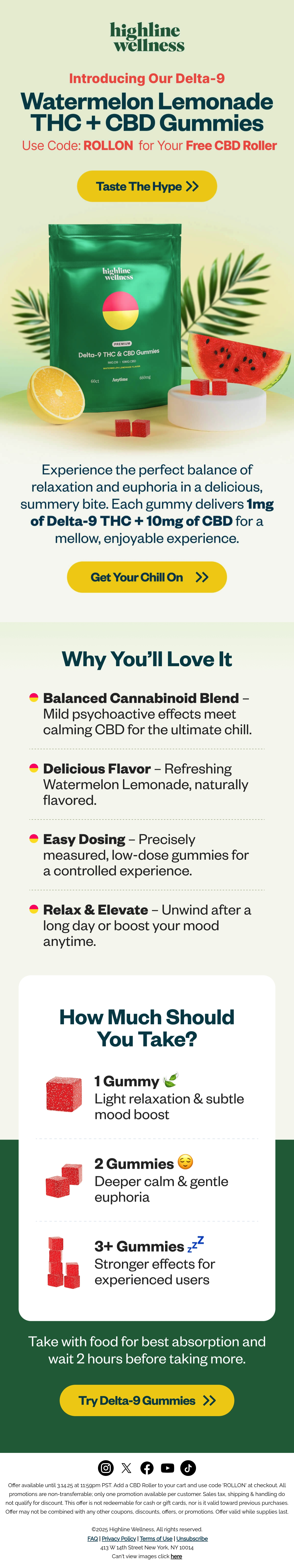 Email Inspiration from Highline Wellness - Email Love