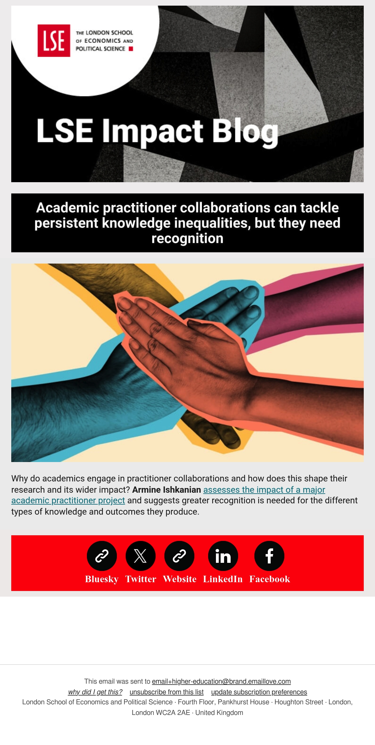 Email Inspiration from LSE Impact Blog - Email Love