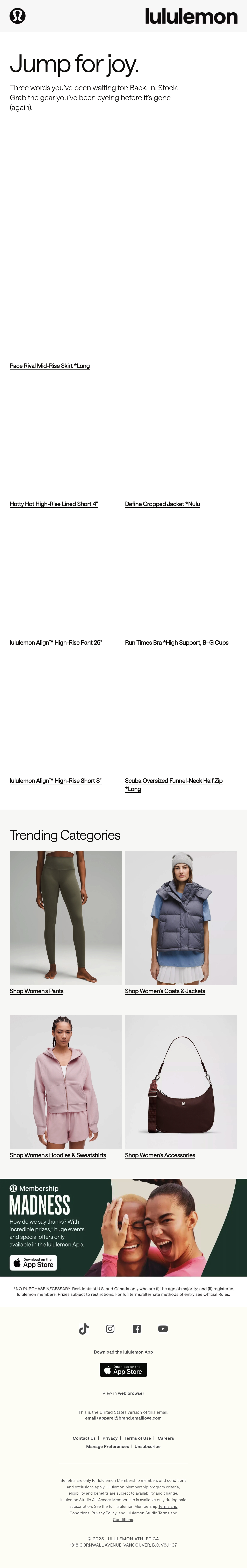 Email Inspiration from lululemon - Email Love