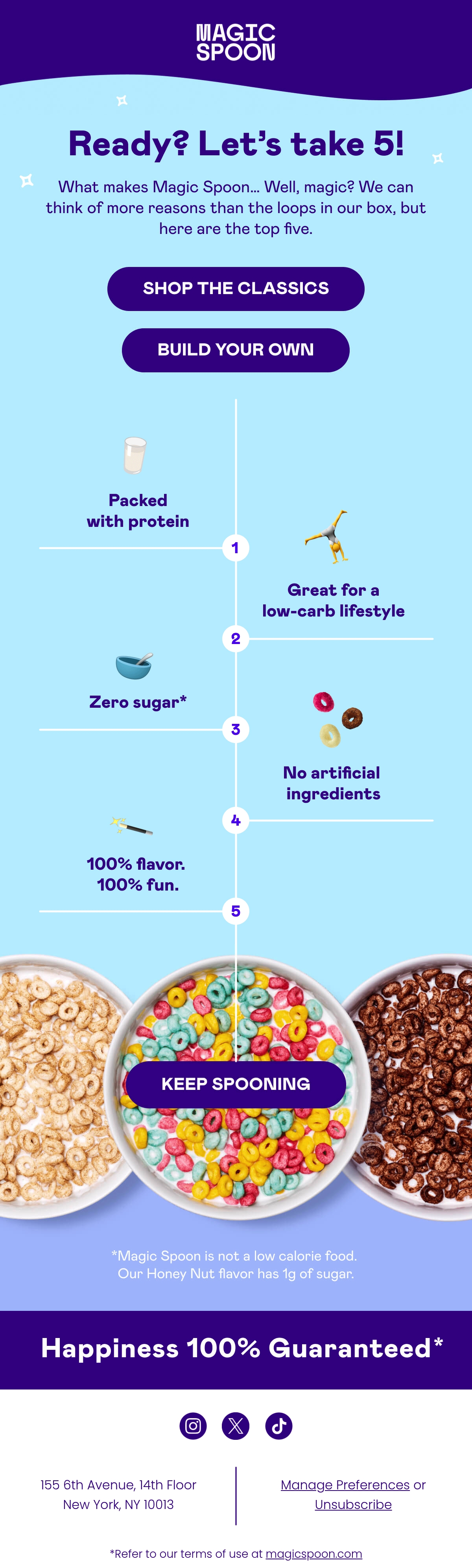 Email Inspiration from Magic Spoon - Email Love