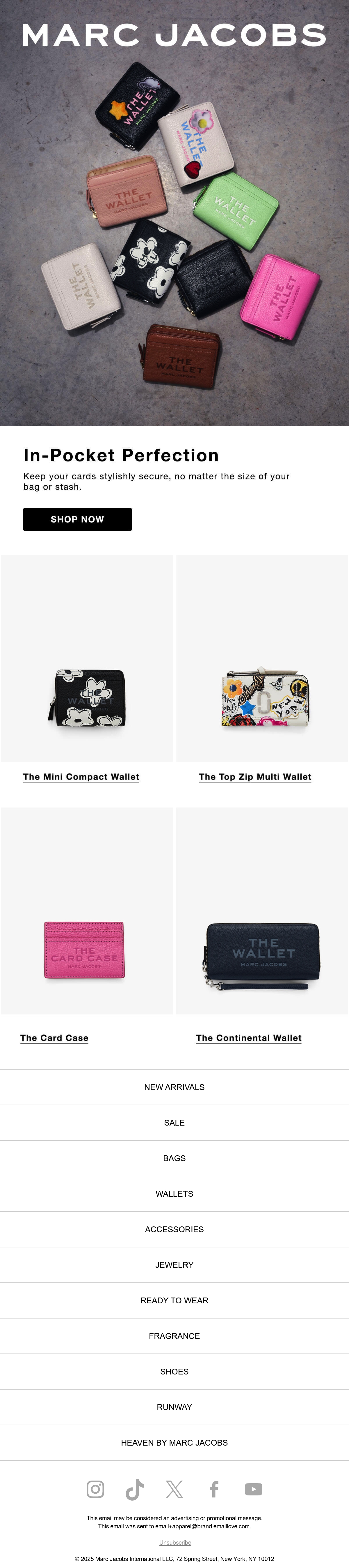 Email Inspiration from MARC JACOBS - Email Love