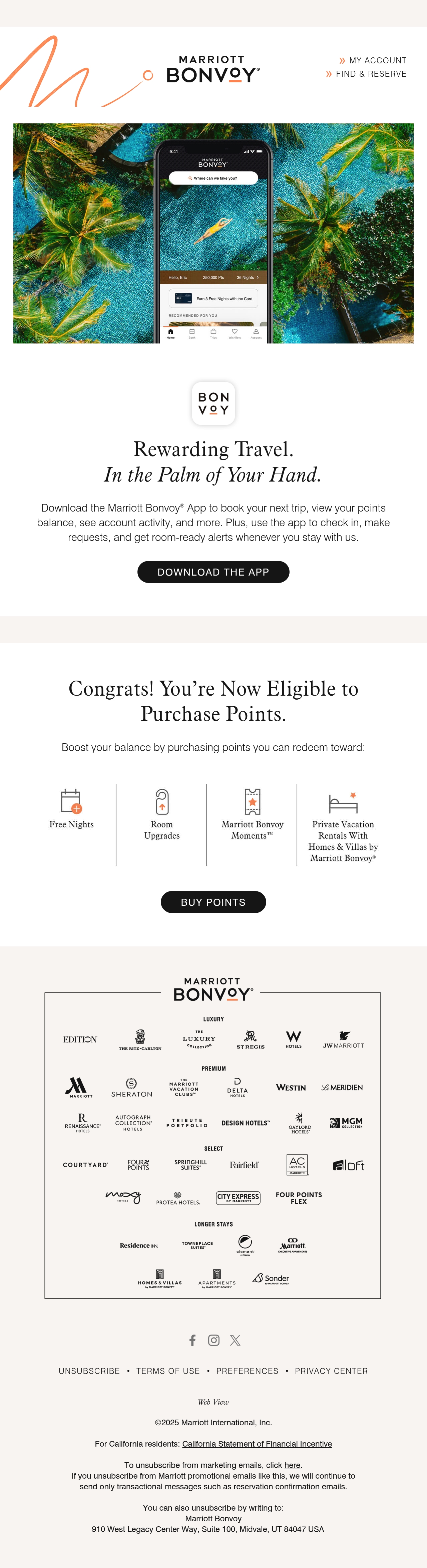 Email Inspiration from Marriott Bonvoy - Email Love