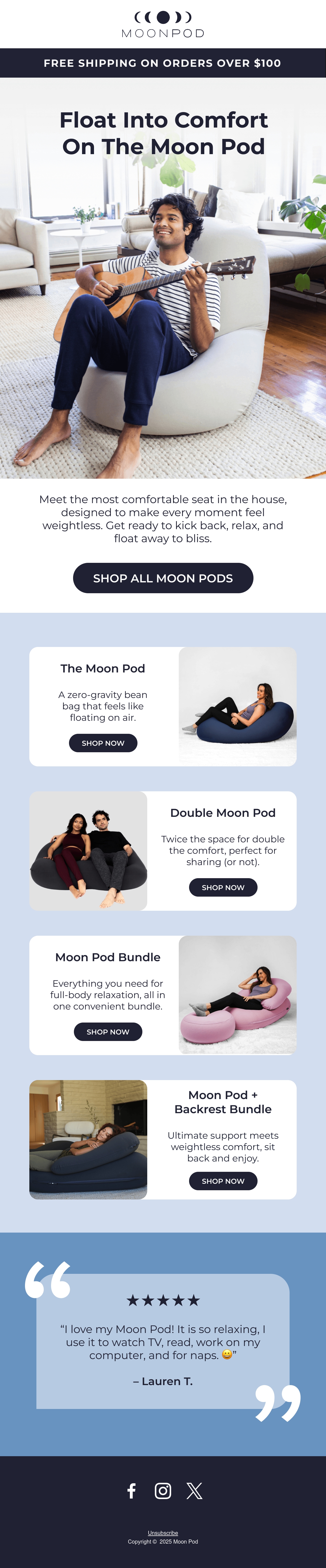 Email Inspiration from Moon Pod - Email Love