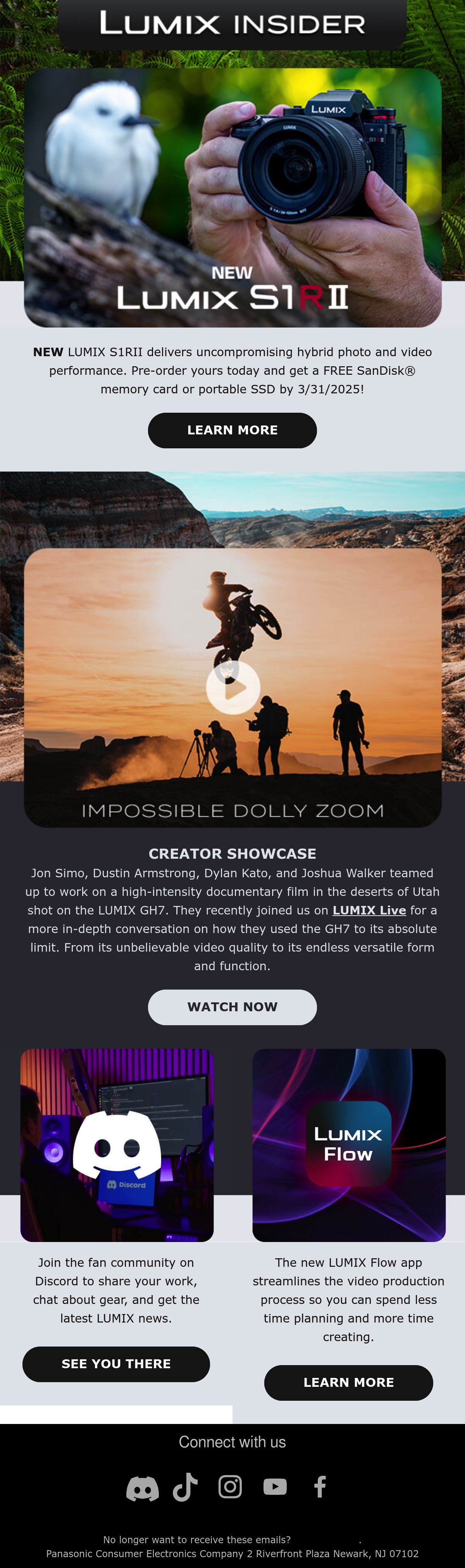 Email Inspiration from Panasonic LUMIX - Email Love