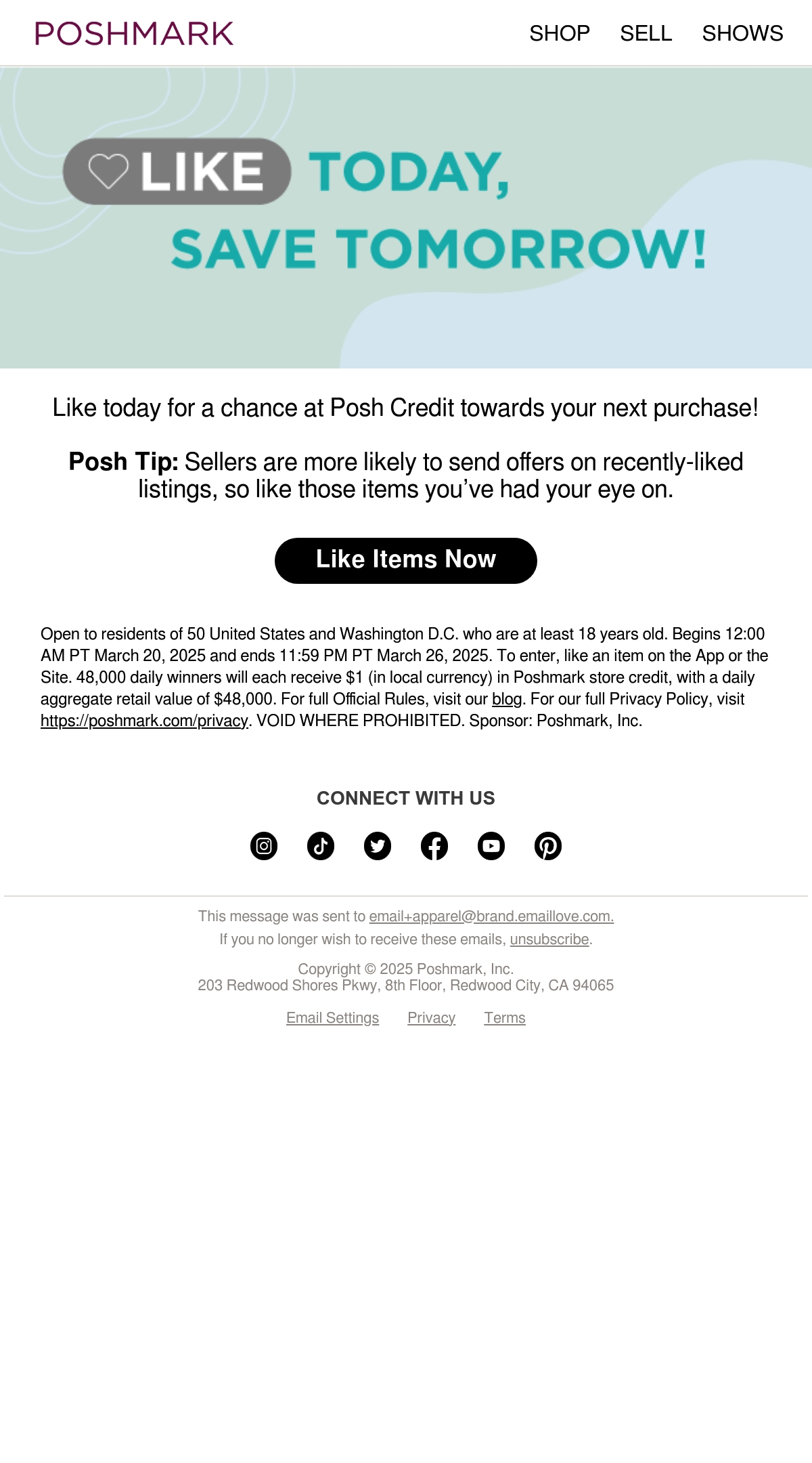 Email Inspiration from Poshmark Info - Email Love