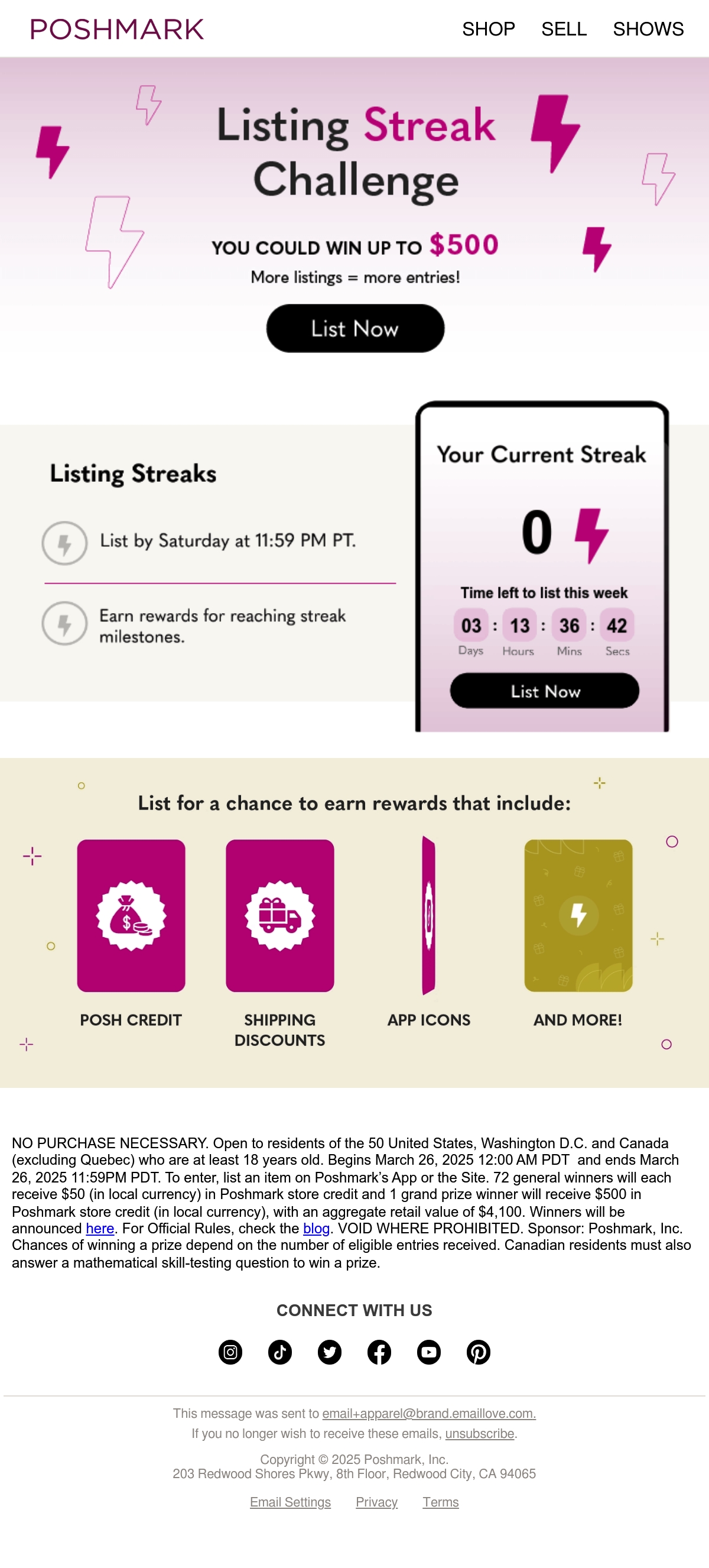 Email Inspiration from Poshmark Info - Email Love