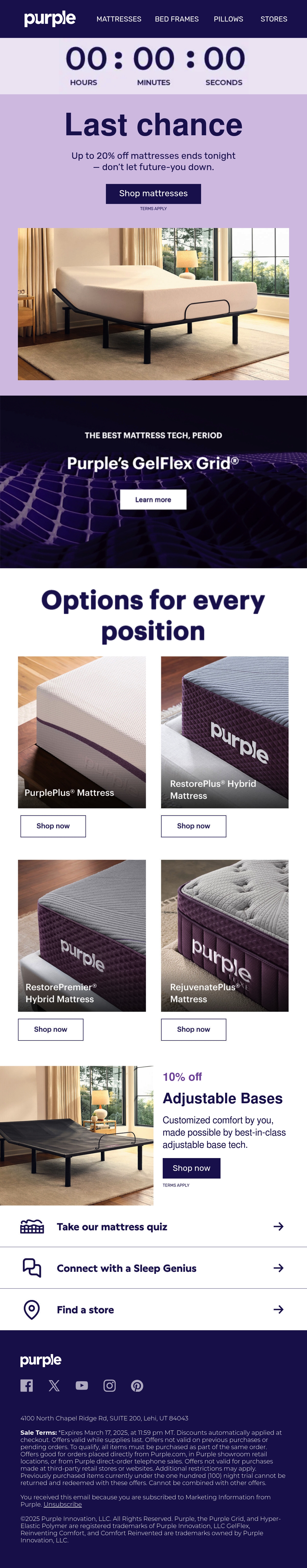 Email Inspiration from Purple - Email Love