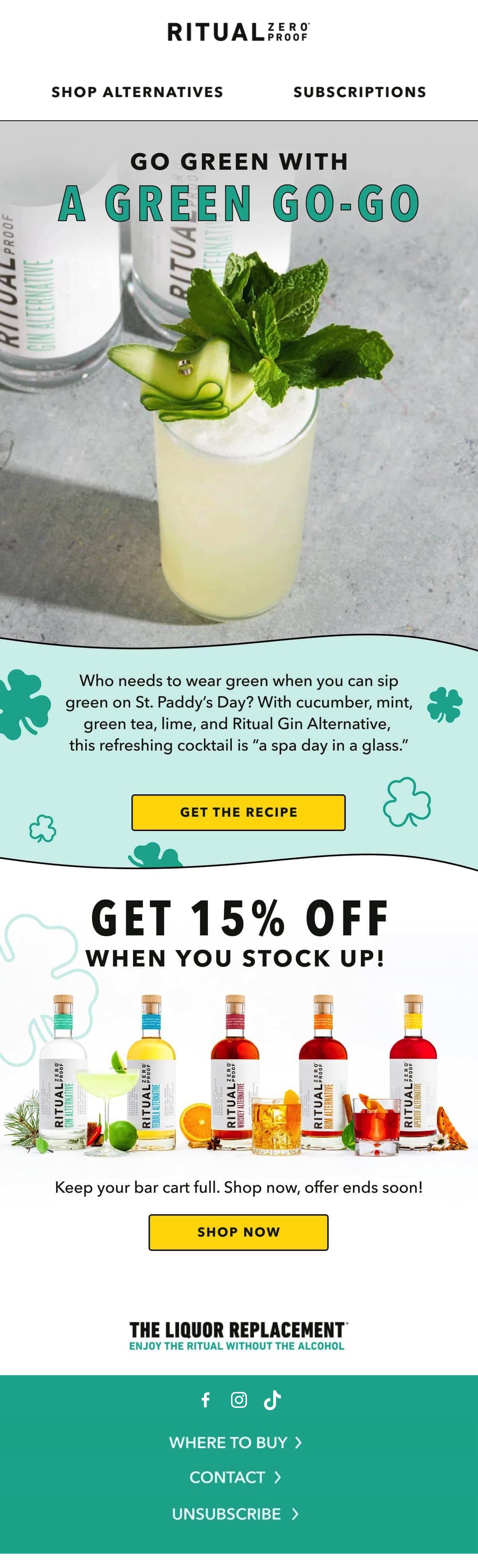 Email Inspiration from RITUAL ZERO PROOF - Email Love