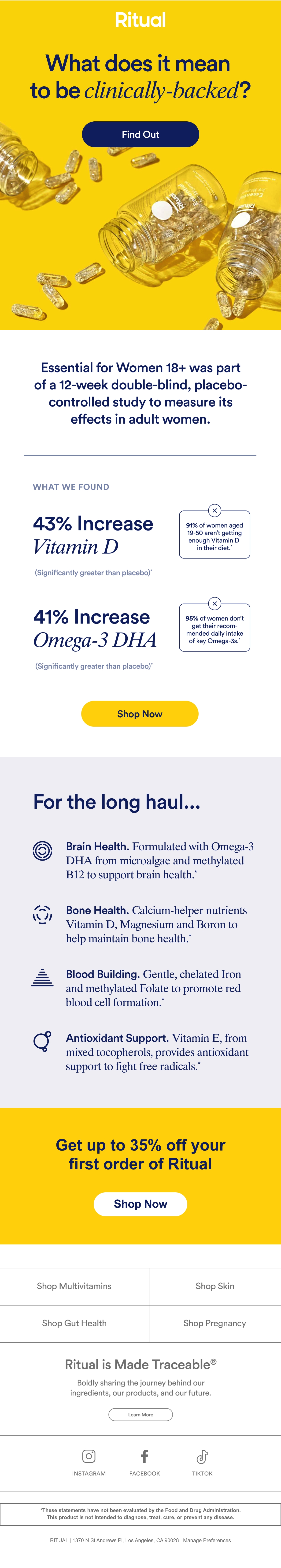 Email Inspiration from Ritual - Email Love