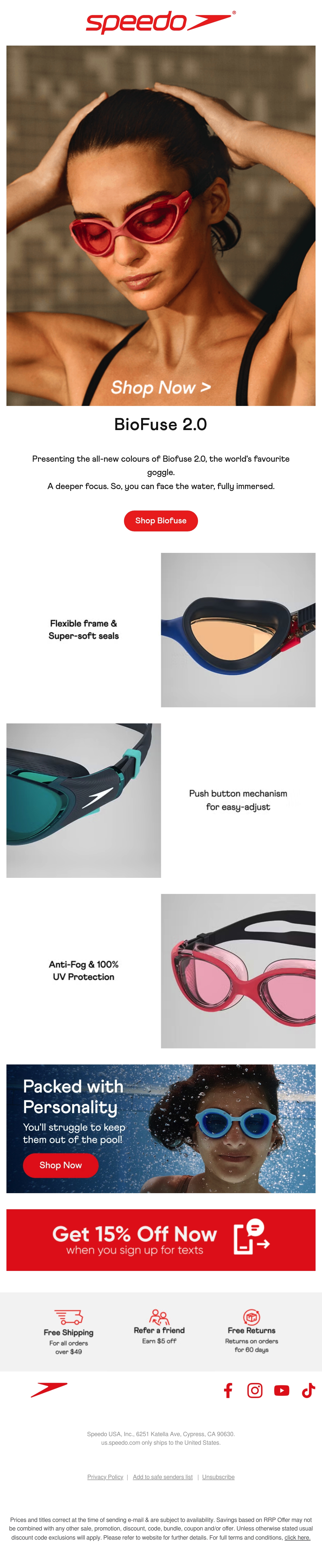 Email Inspiration from Speedo - Email Love