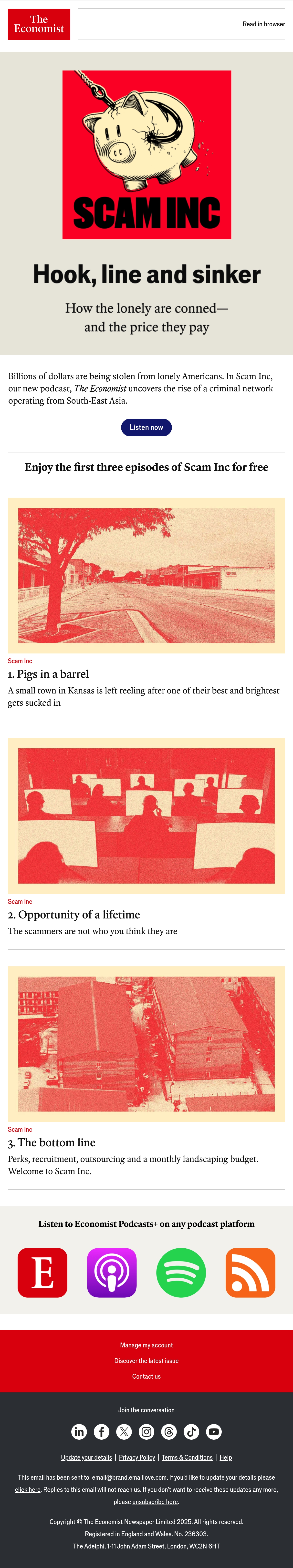 Email Inspiration from The Economist - Email Love