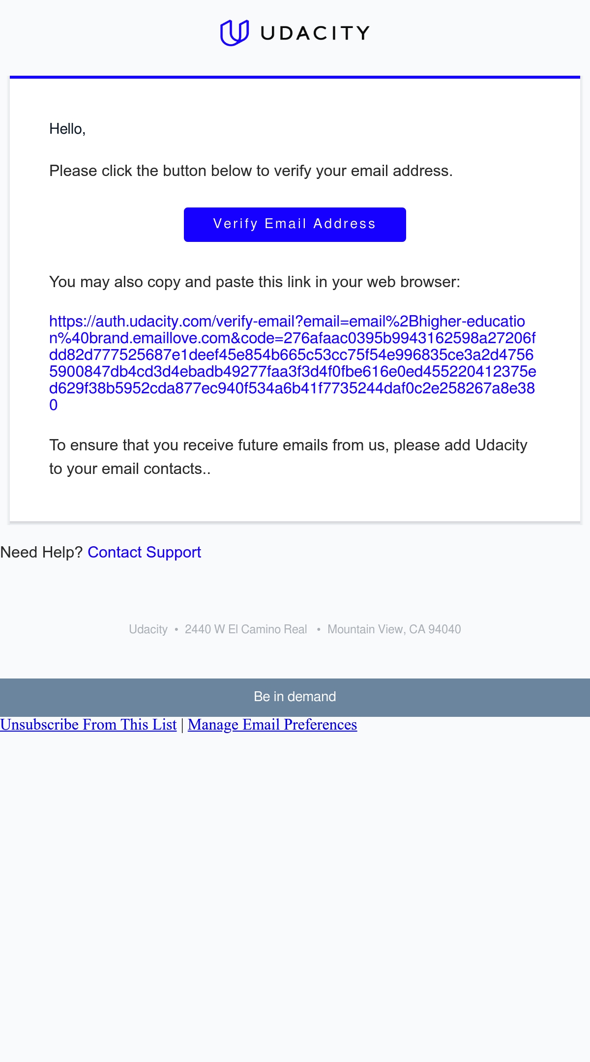 Email Inspiration from Udacity - Email Love