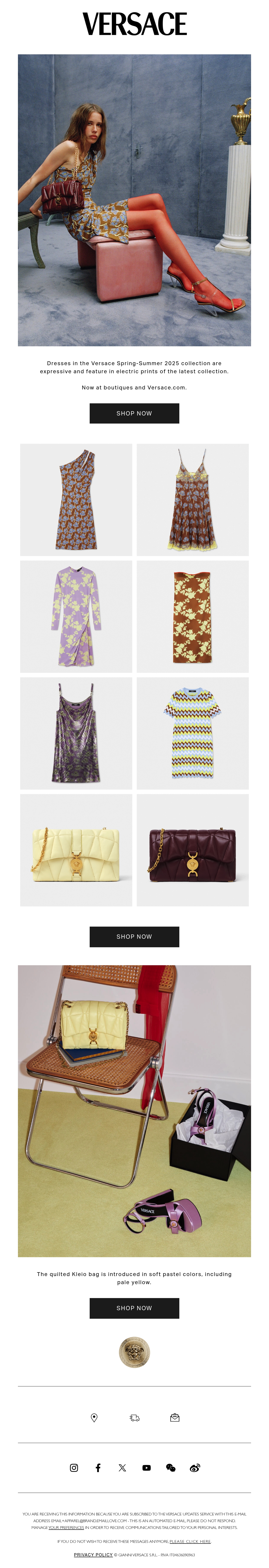 Email Inspiration from VERSACE - Email Love