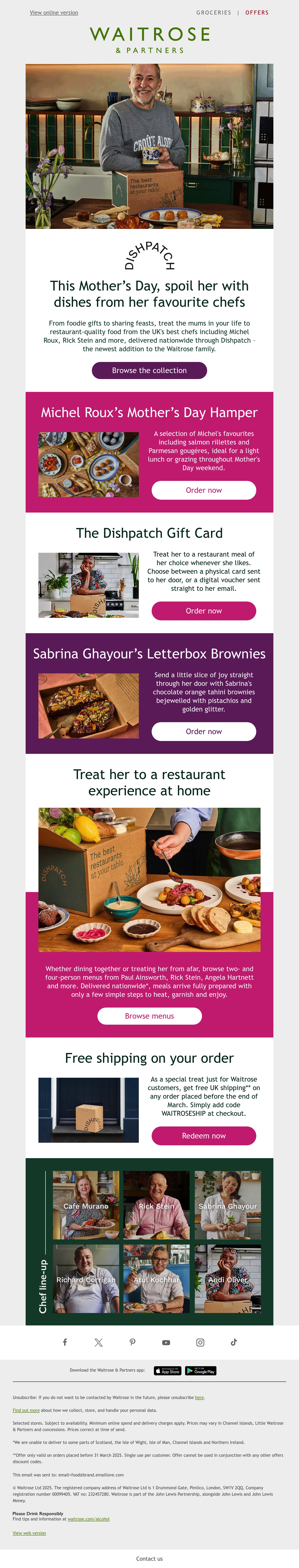 Email Inspiration from Waitrose & Partners - Email Love